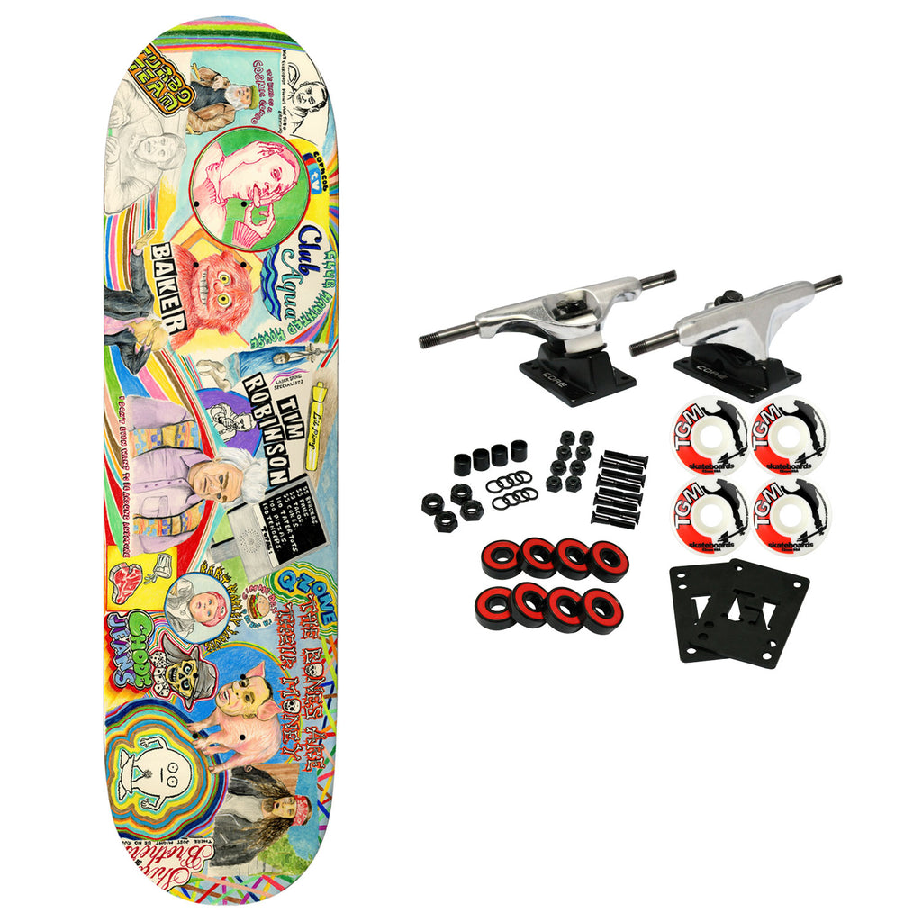 Baker Skateboard Complete Reynolds Cosmic Gumbo 8.5" x 32" Tim Robinso – TGM Skateboards