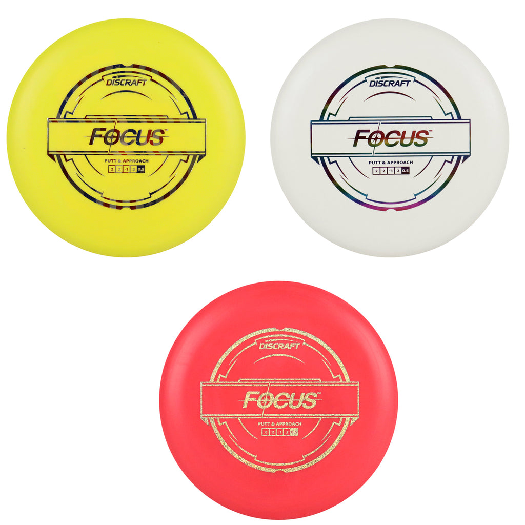 Discraft Disc Golf Putter Line Focus 2/2/-1/2 - Choose Exact Disc – TGM ...