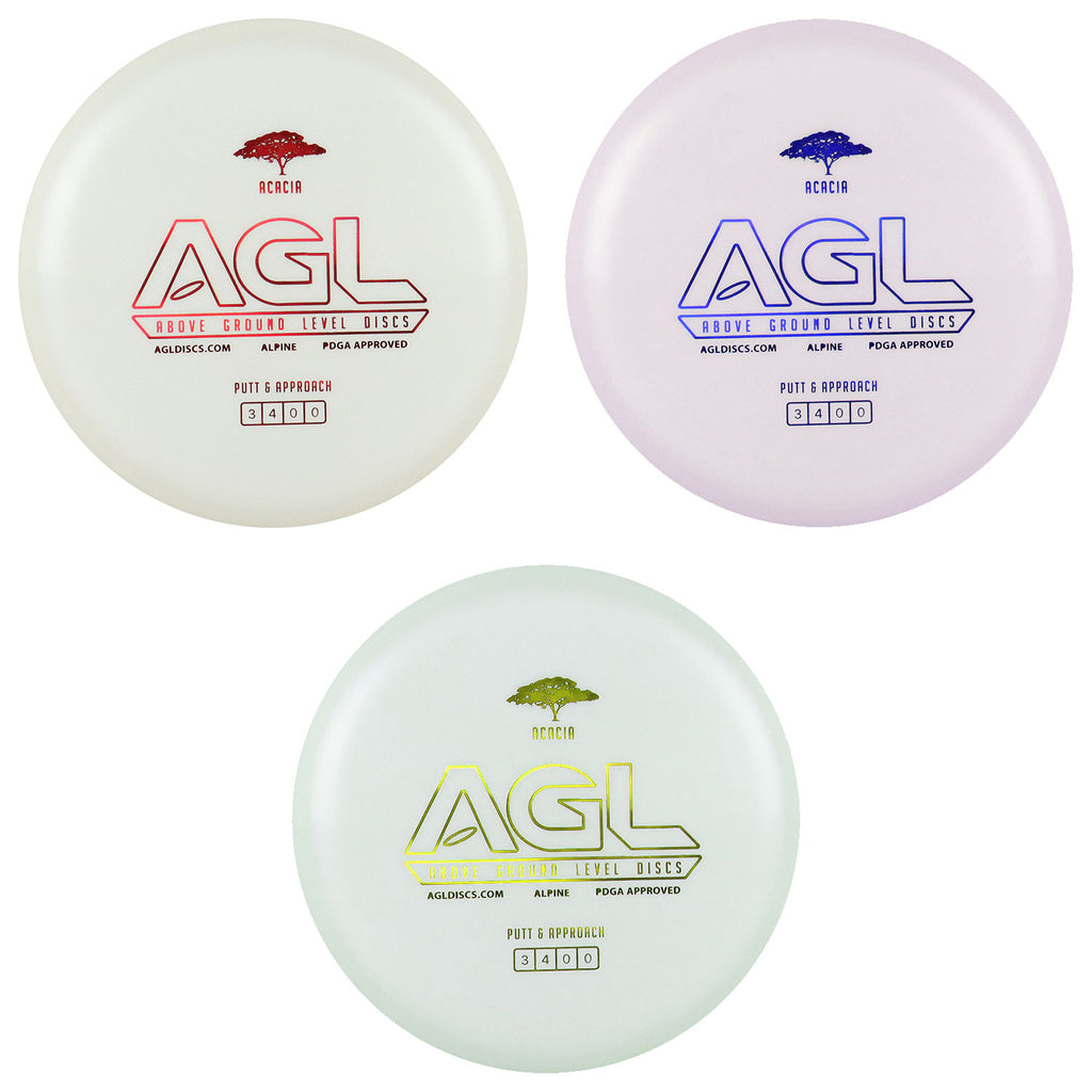 AGL Disc Golf Alpine Glow Acacia Putter 3/4/0/1 - Choose Exact – TGM ...