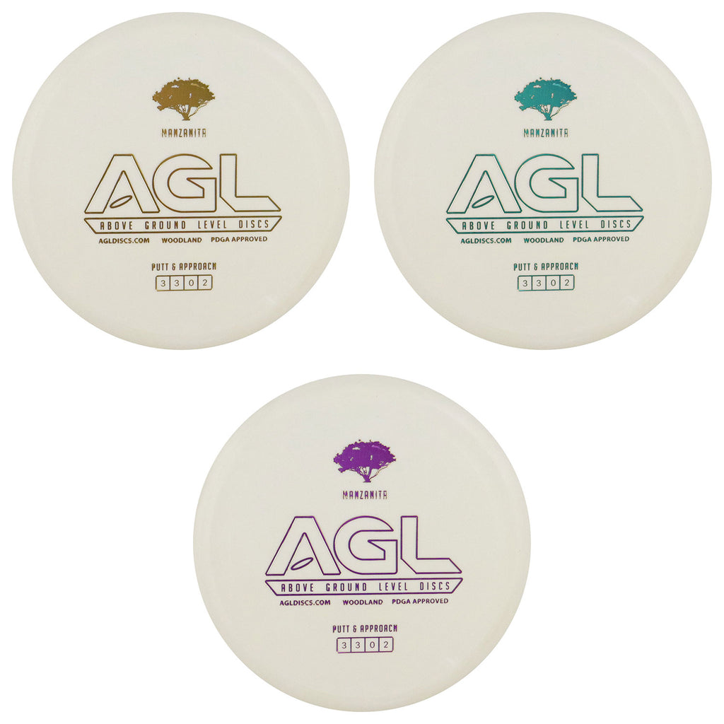 AGL Disc Golf Woodland Superglow Manzanita Putter 3/3/0/2 - Choose Exa ...