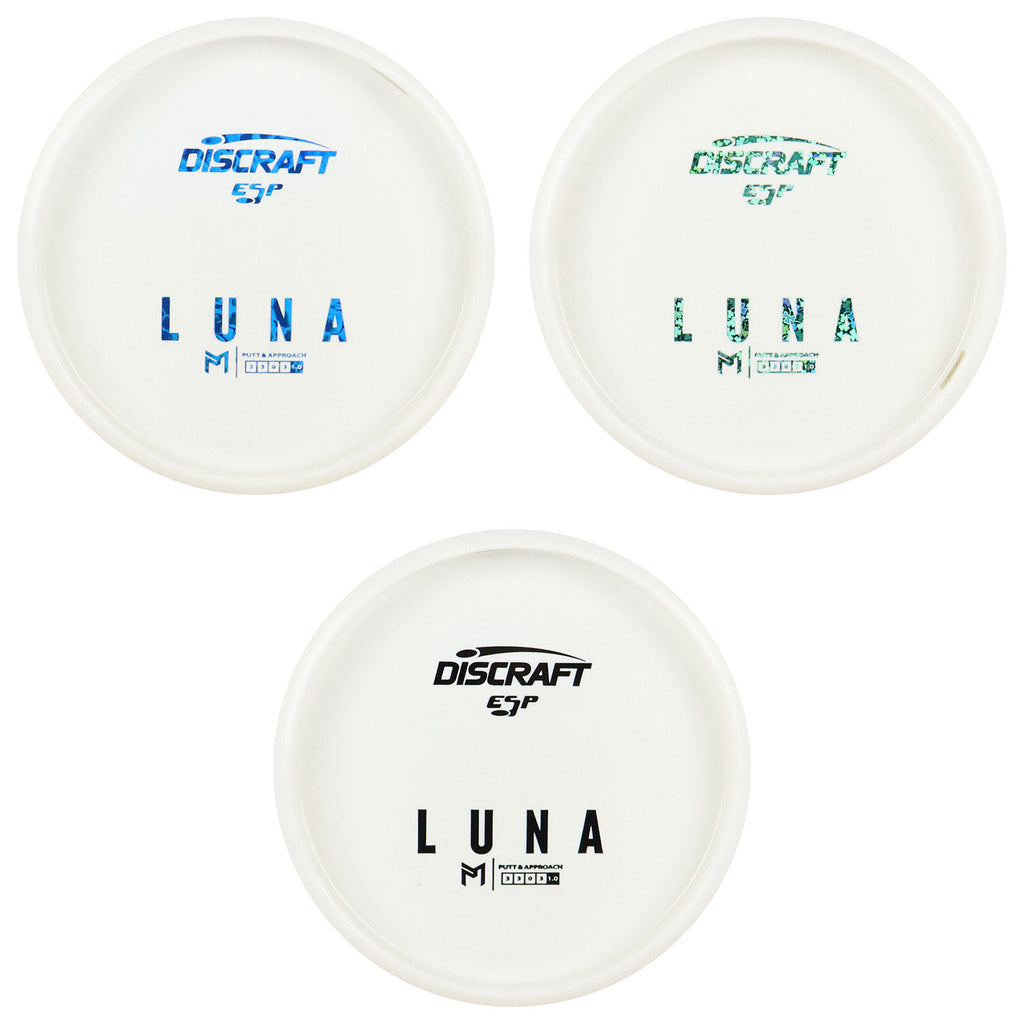 Discraft Disc Golf Paul McBeth ESP Luna Solid White Putter 3/4/0/2- Ch ...