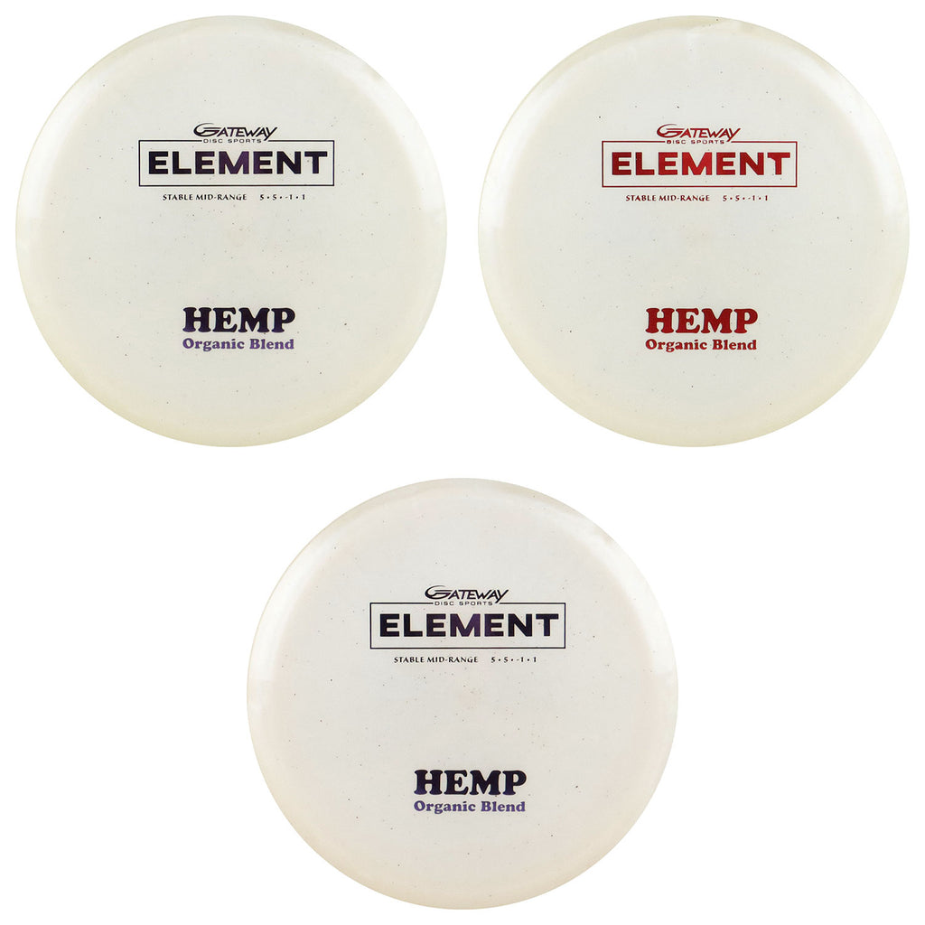 Gateway Disc Golf Diamond Hemp Element Midrange Disc 5/5/-1/1 - Choose ...