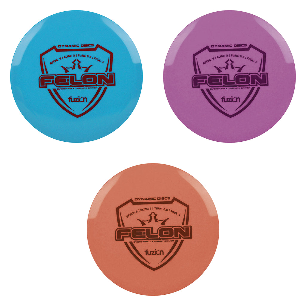 Dynamic Disc Golf Fuzion Felon Distance Driver 9/3/0.5/4 - Choose Exac ...