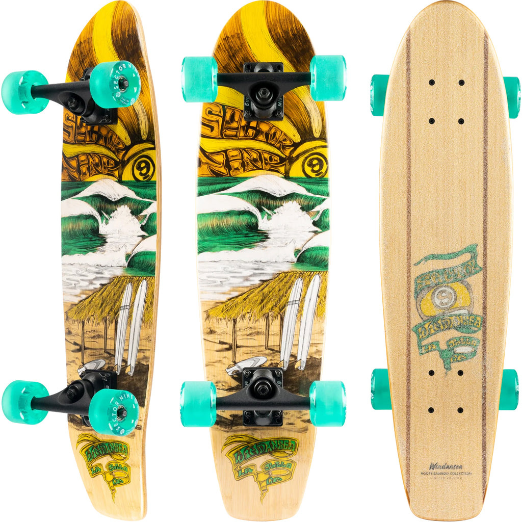 Sector 9 Longboards Complete Cruiser Skateboard Windansea 7.5" x 28.5 ...