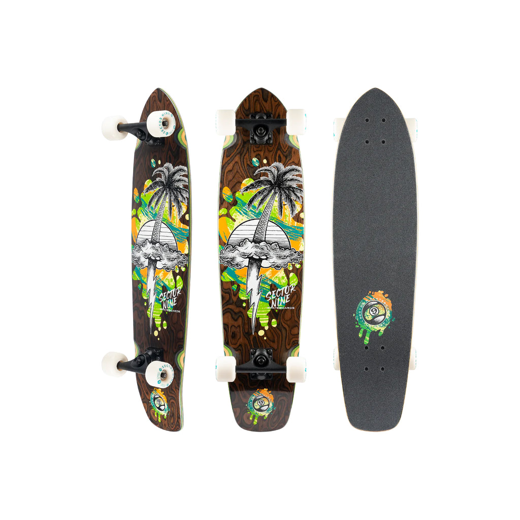 Sector 9 Longboards Complete Cruiser Skateboard Strand Squall 8.7" x 3 ...