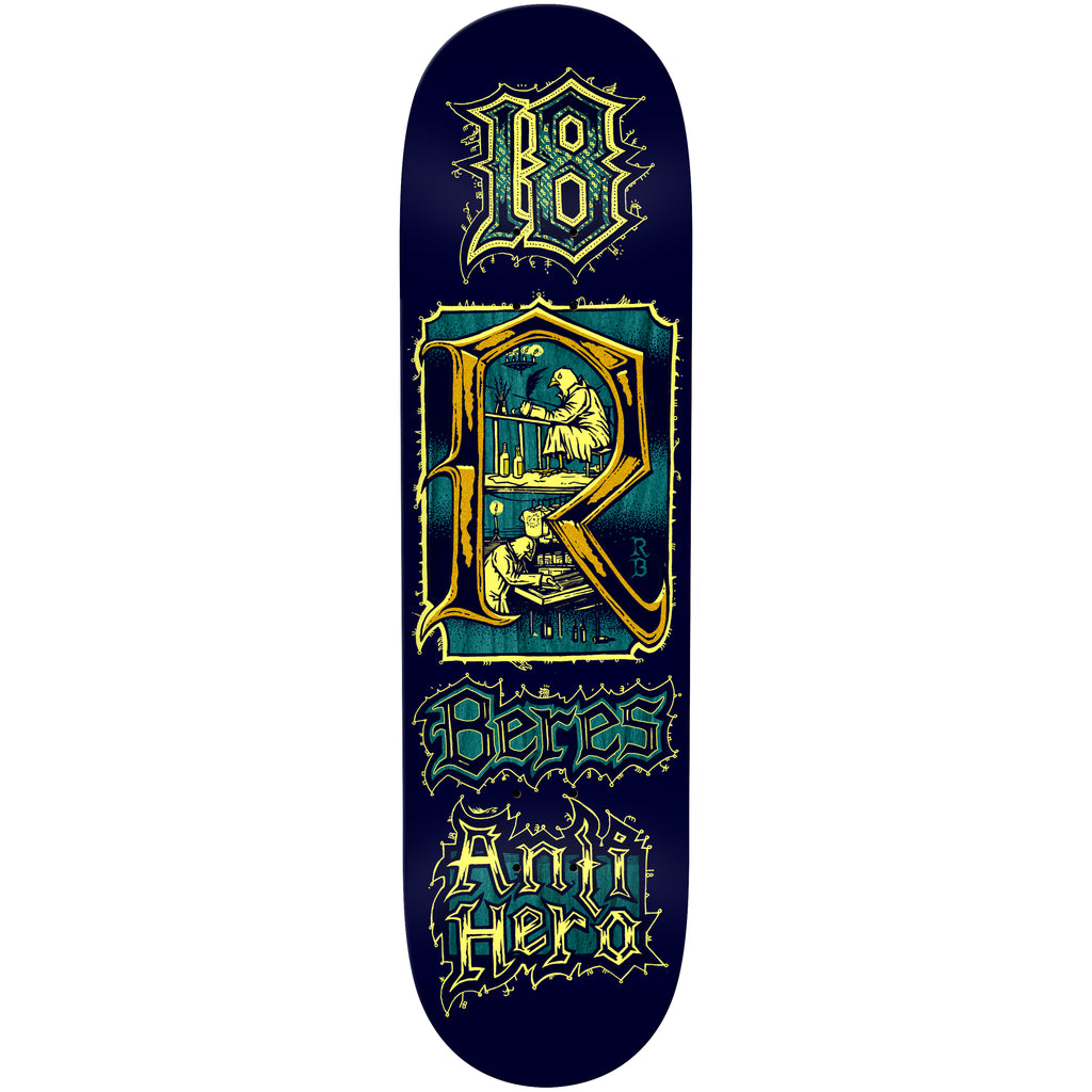 Anti Hero Skateboard Deck Raney Beres Medieval 8.5" x 31.85" – TGM ...