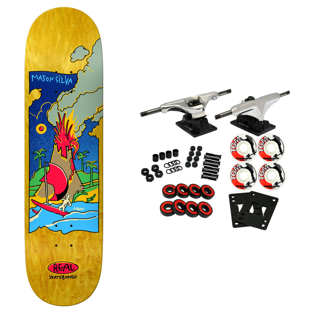 Real Skateboard Complete Mason Silva Volcano True Fit Assorted 8.38" x ...