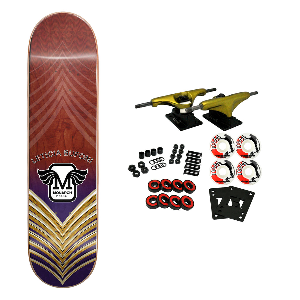 Monarch Project Skateboard Complete Leticia Bufoni Horus Gradient Red ...