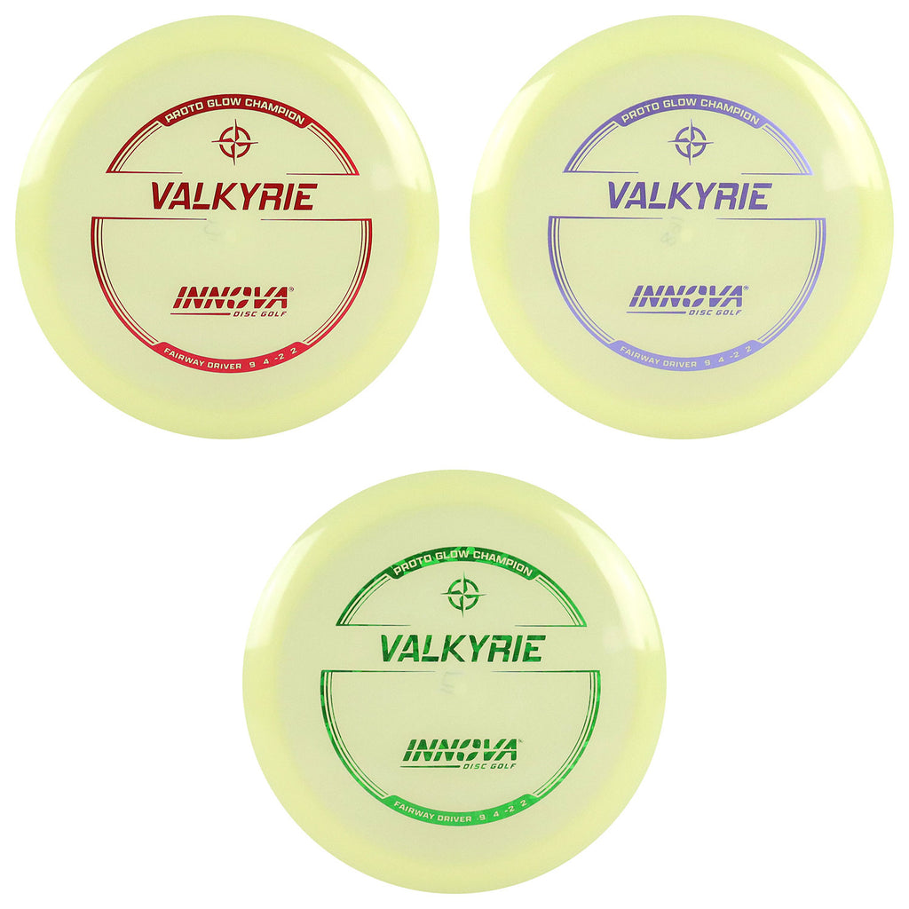 Innova Disc Golf Proto Glow Champion Valkyrie Fairway Driver 9/4/-2/2 ...