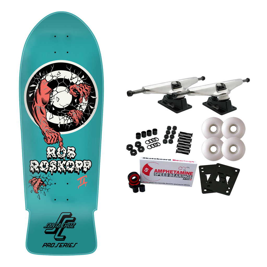 Santa Cruz Skateboard Complete Roskopp Two Reissue 10.35" x 30.06" Old ...