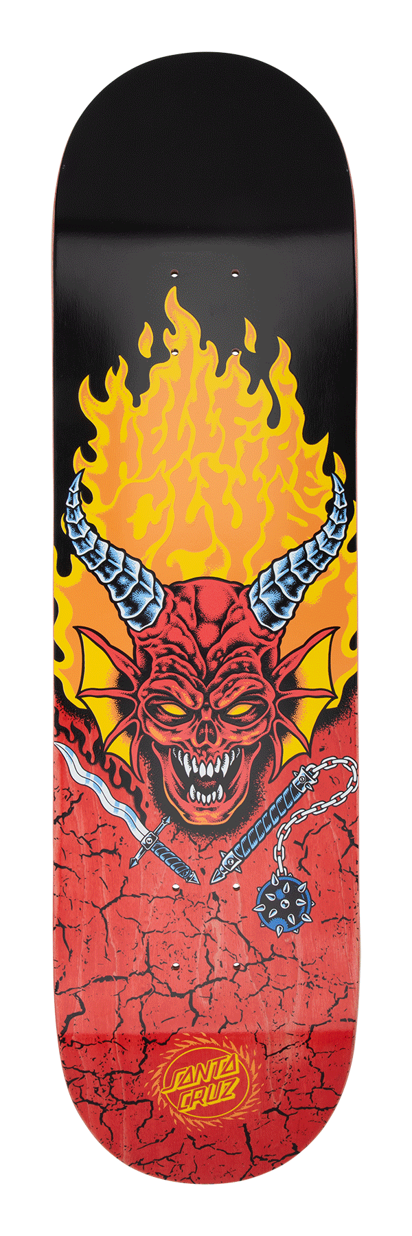 Santa Cruz x Stranger Things Skateboard Deck Hellfire Club 8.25" x 31 ...