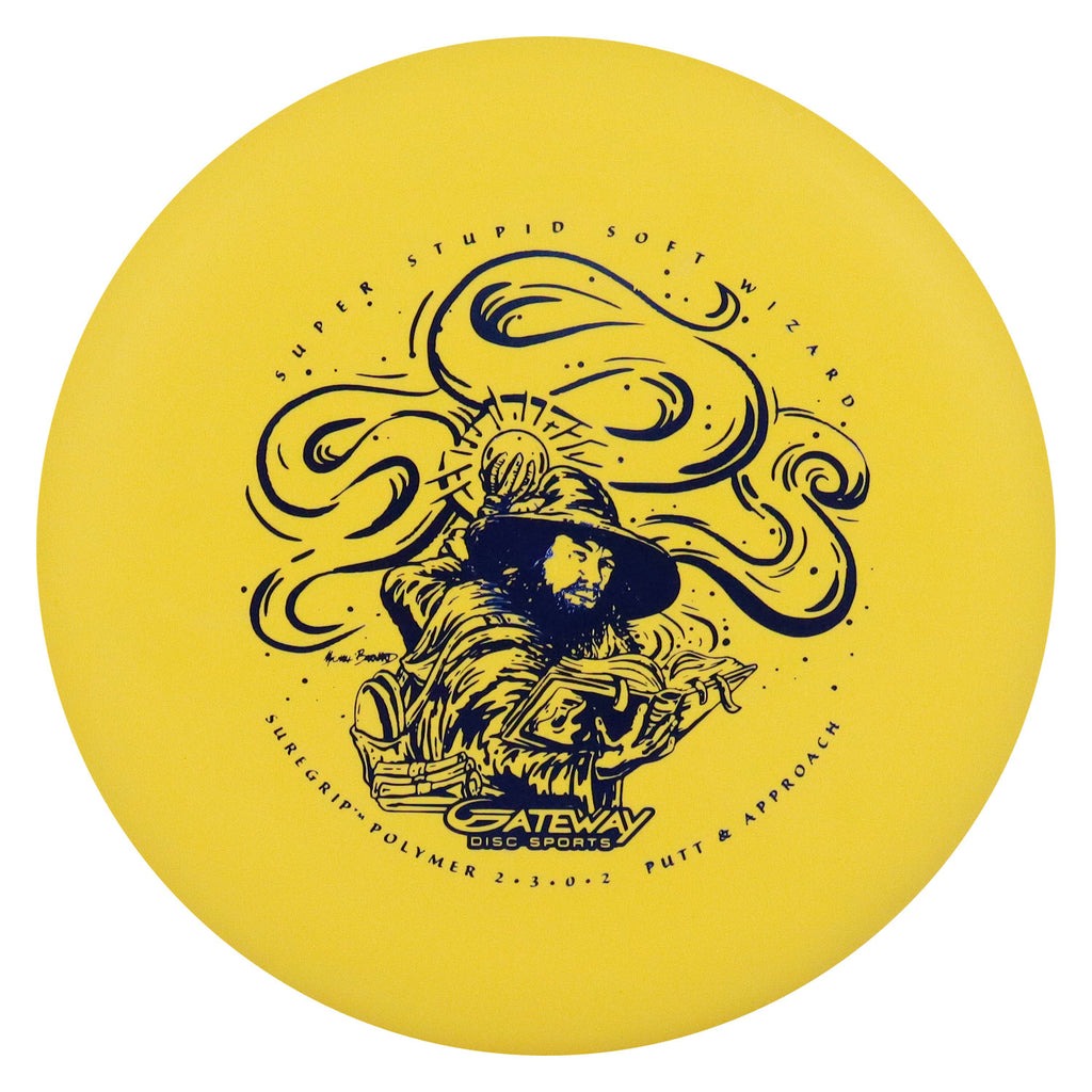 Gateway Disc Golf SSS Wizard Putter 2/3/0/2 Yellow/Navy 172 grams – TGM ...