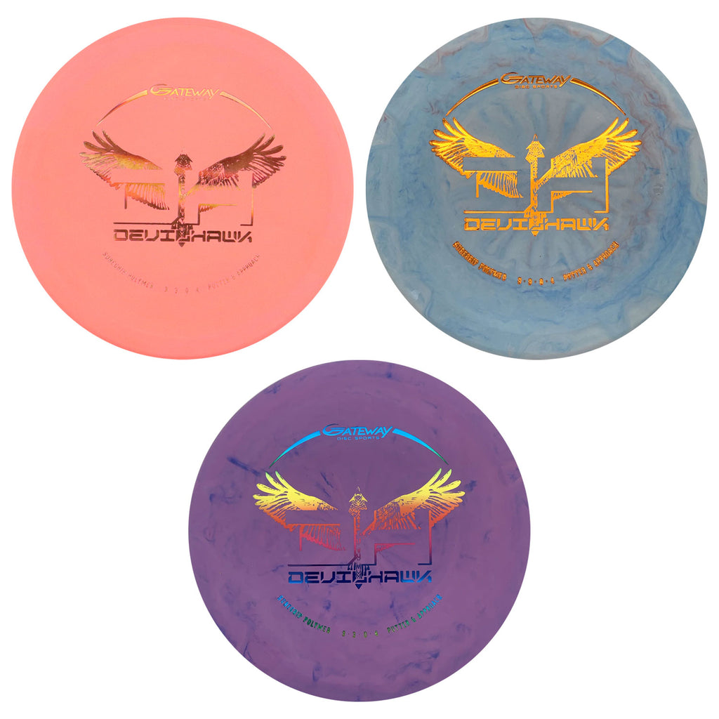 Gateway Disc Golf Suregrip Devilhawk Putting Disc 3/3/0/4 - Choose Exa ...