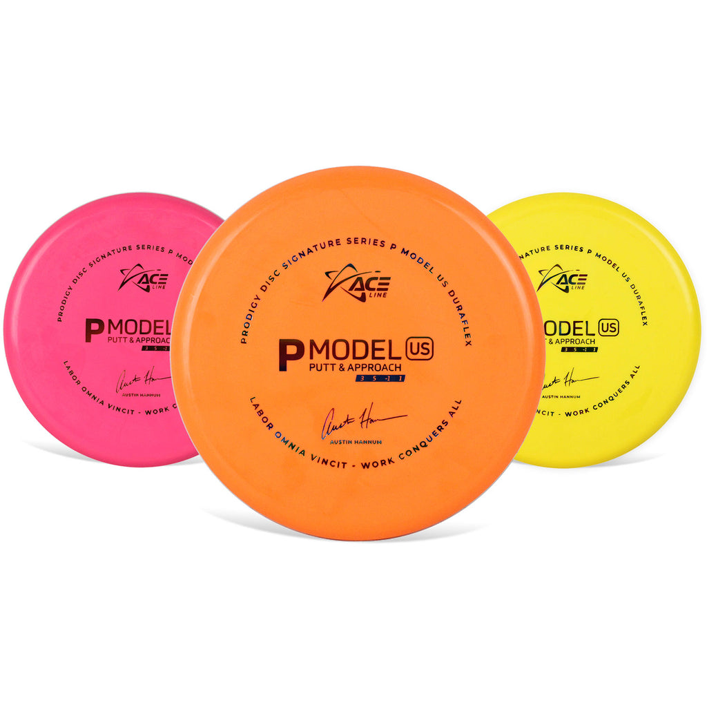 Ace Line Disc Golf Putter 3-Pack P Model 2022 Sig Orange,Pink,Yellow 1 ...