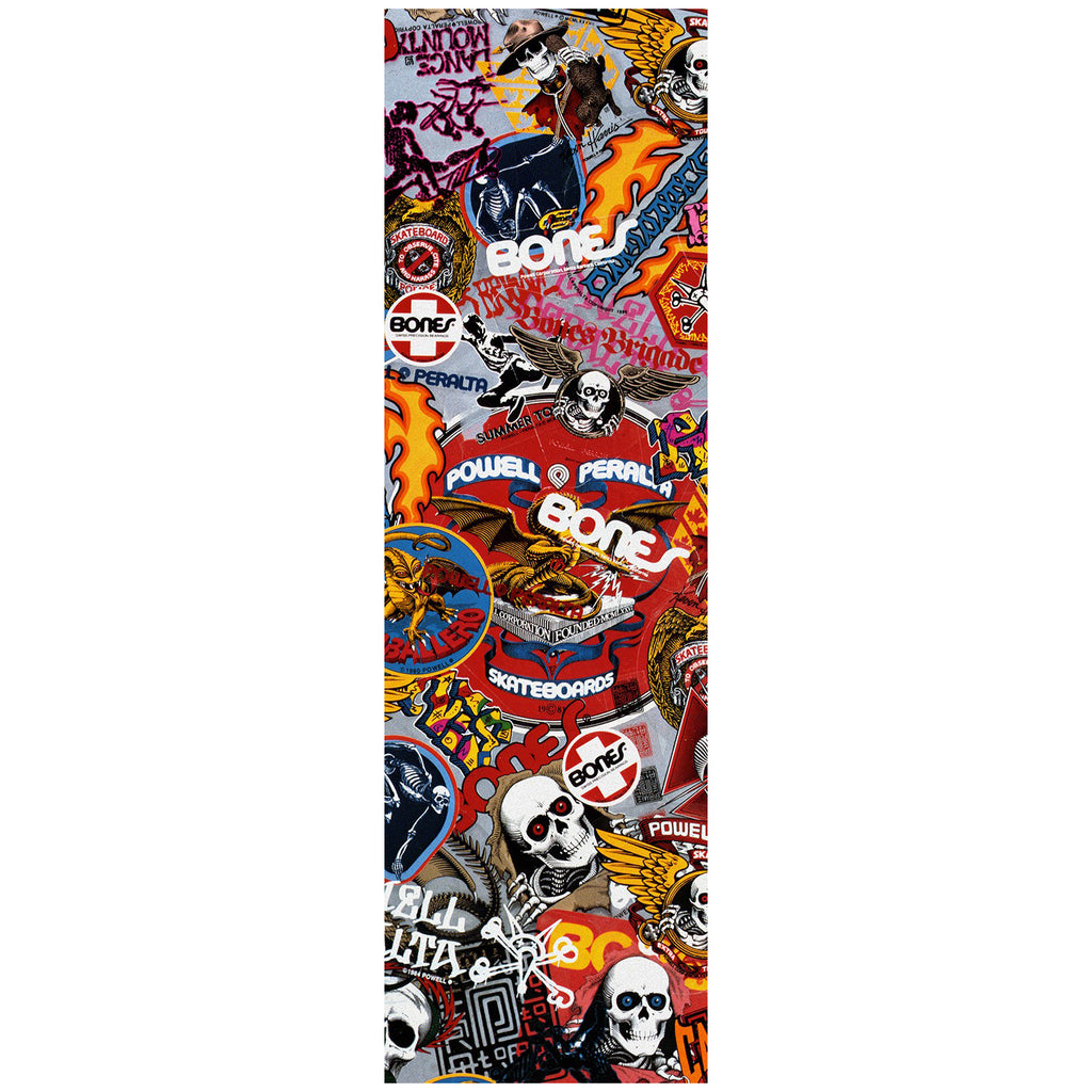 Powell Peralta Grip OG Stickers White 10.5" x 33" – TGM Skateboards