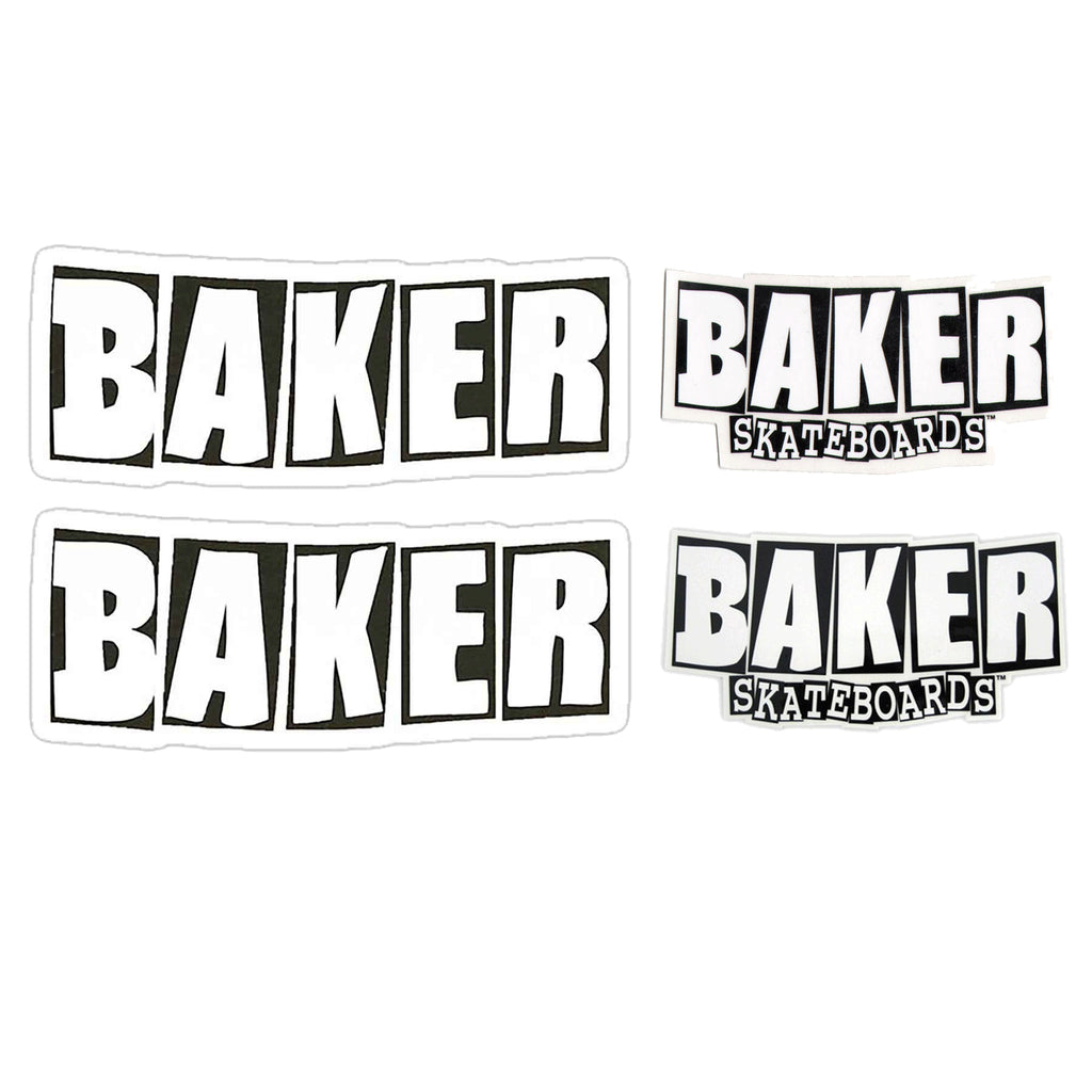 Baker Skateboard Stickers Logo 4-Pack – TGM Skateboards