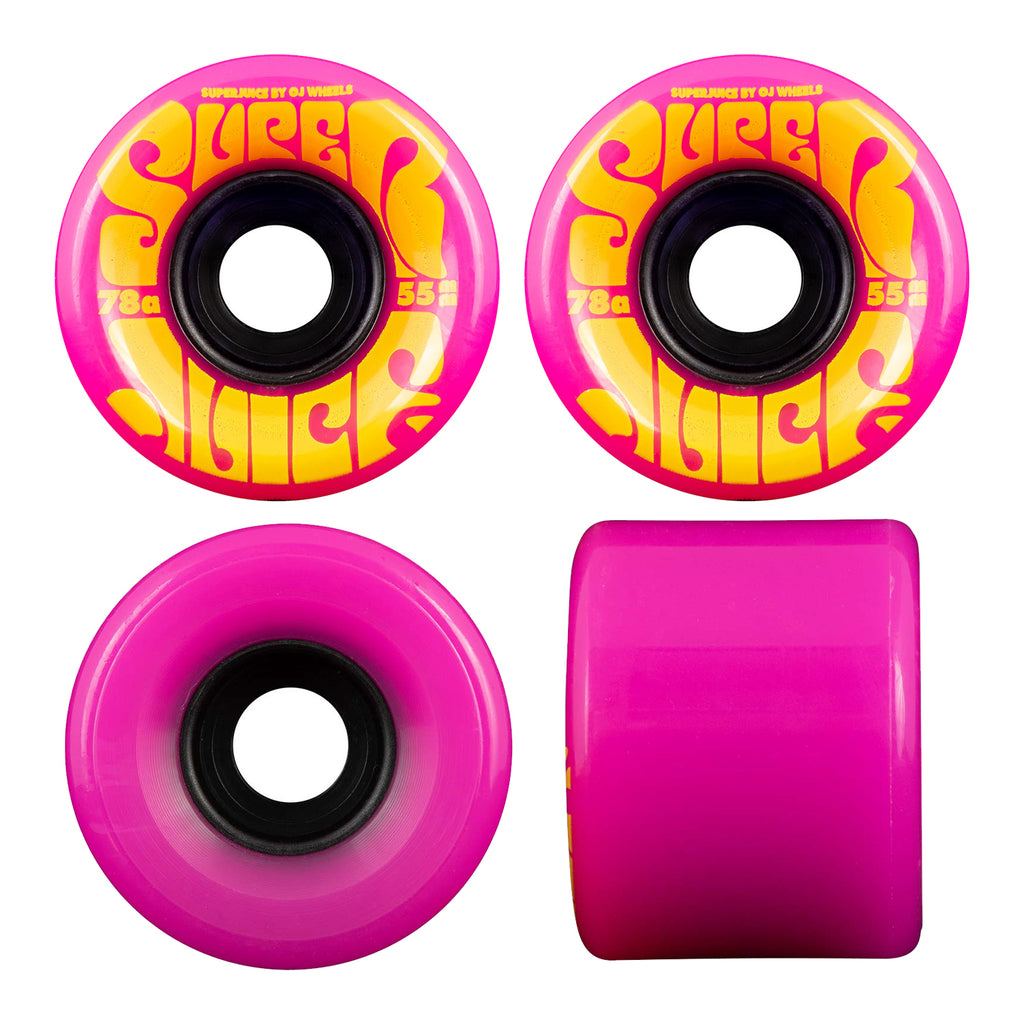 OJ III Wheels 55mm Mini Super Juice 78A Pink – TGM Skateboards