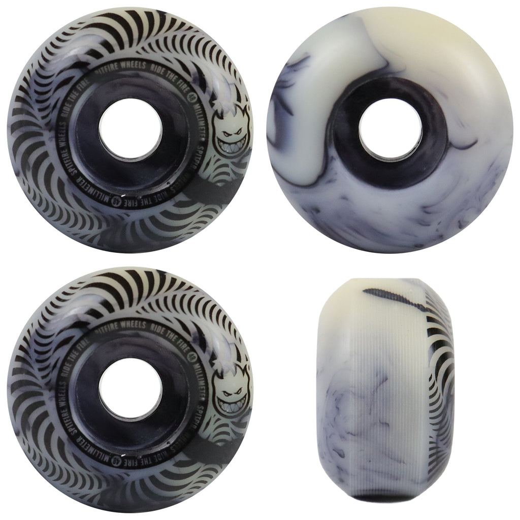 Spitfire Skateboard Wheels 48mm Flashpoint Classic Black/White – TGM ...