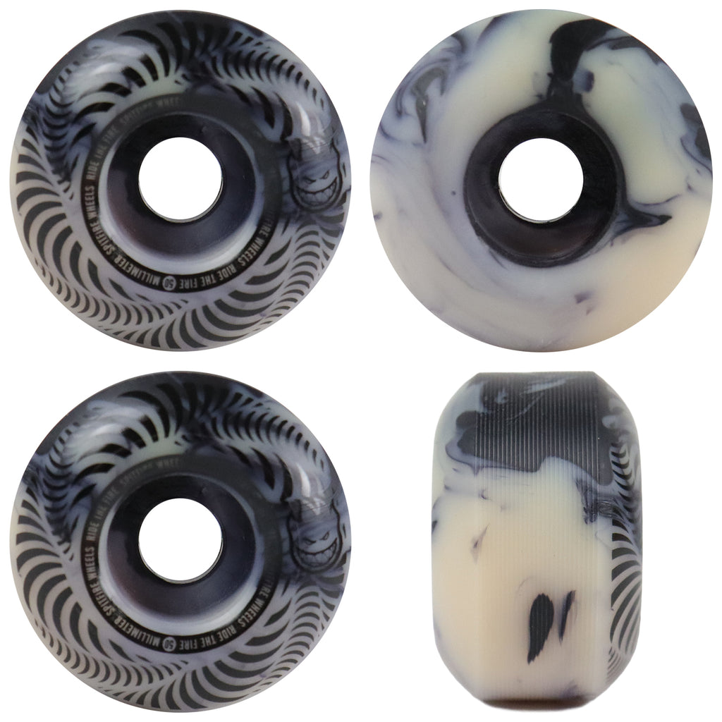 Spitfire Skateboard Wheels 50mm Flashpoint Classic Black/White – TGM ...