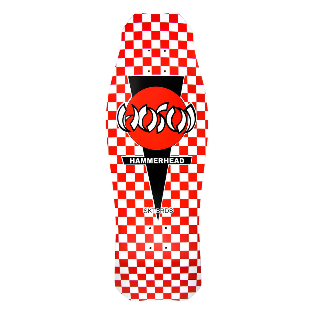 Hosoi Skateboard Deck OG Hammerhead Checkerboard Red 10.5" x 31" Old S ...