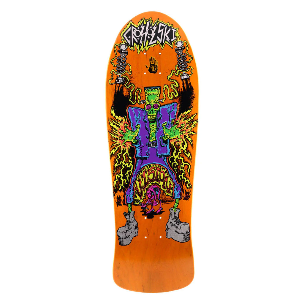Vision Skateboard Deck Groholski Frankenstein Orange 10.25" x 31.25" O ...