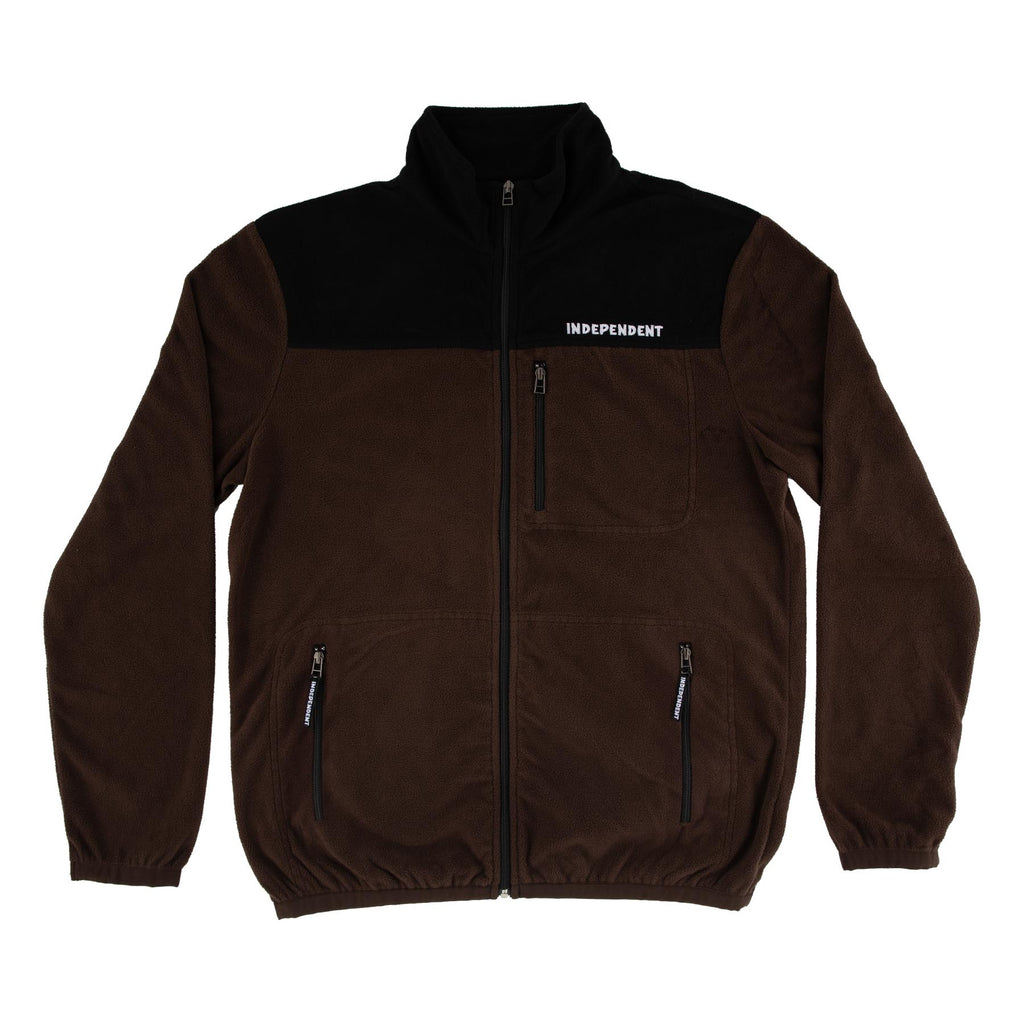 Independent Trucks Coat BTG Fleece Jacket Dark Brown/Black – TGM ...