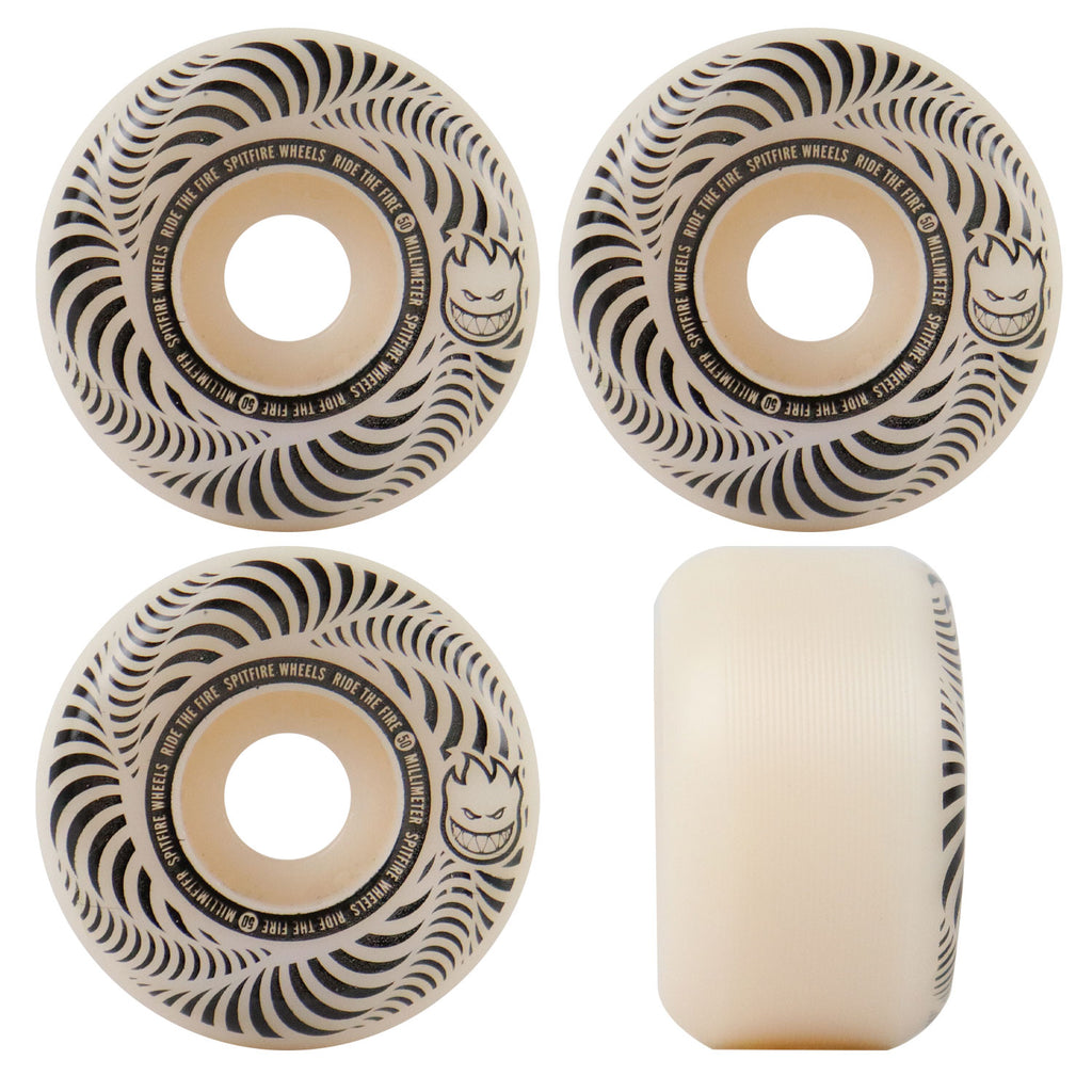 Spitfire Skateboard Wheels 50mm Flash Point Conical Full Natural 99A ...