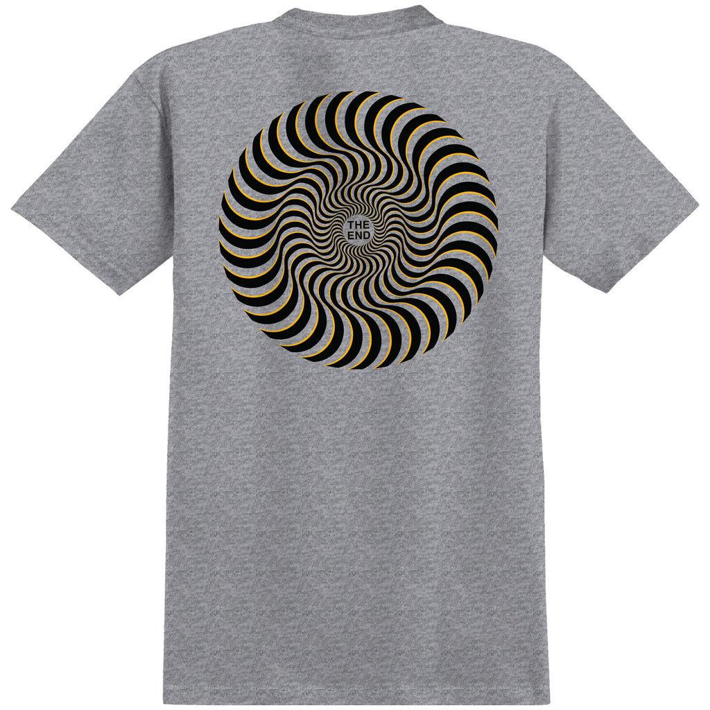 Spitfire Wheels Shirt Classic Swirl Overlay Heather Grey/Black/Gold ...