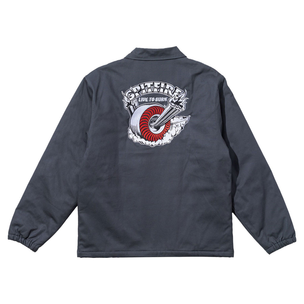 Spitfire Wheels Coat Burnout Jacket Charcoal – TGM Skateboards