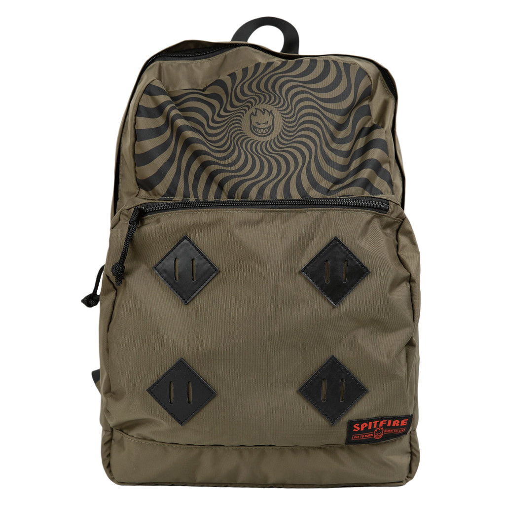 Spitfire Wheels Backpack Bighead Swirl Olive/Black – TGM Skateboards