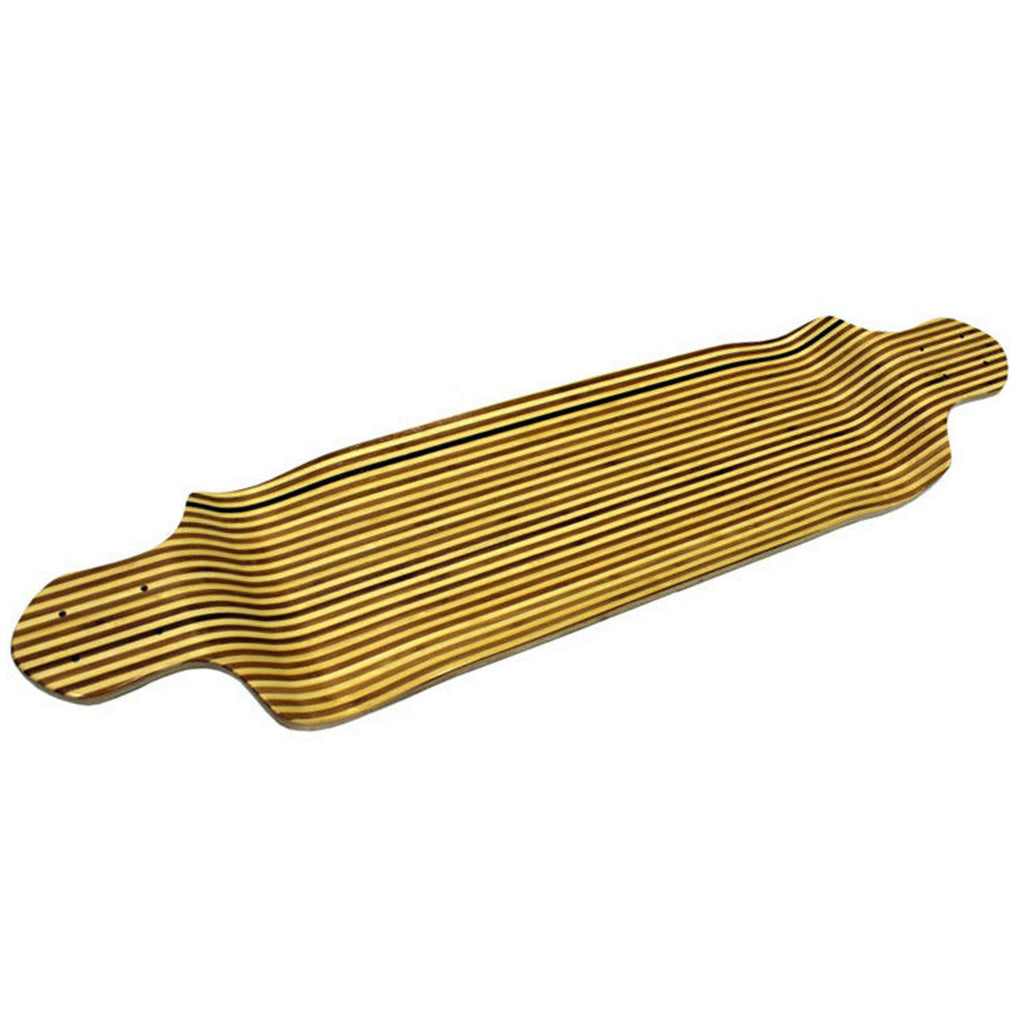 Longboard Moose Drop Down Deck 9.75" x 41.5" Zebra Bamboo – TGM Skateboards