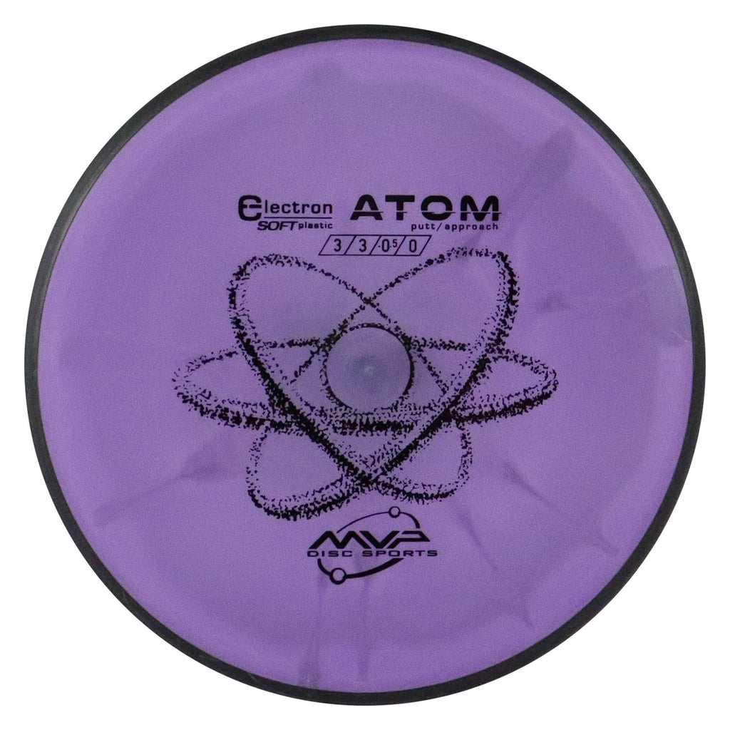 MVP Disc Golf Electron Atom Soft Putter 3/3/0/1 Purple Smoke 172 grams ...