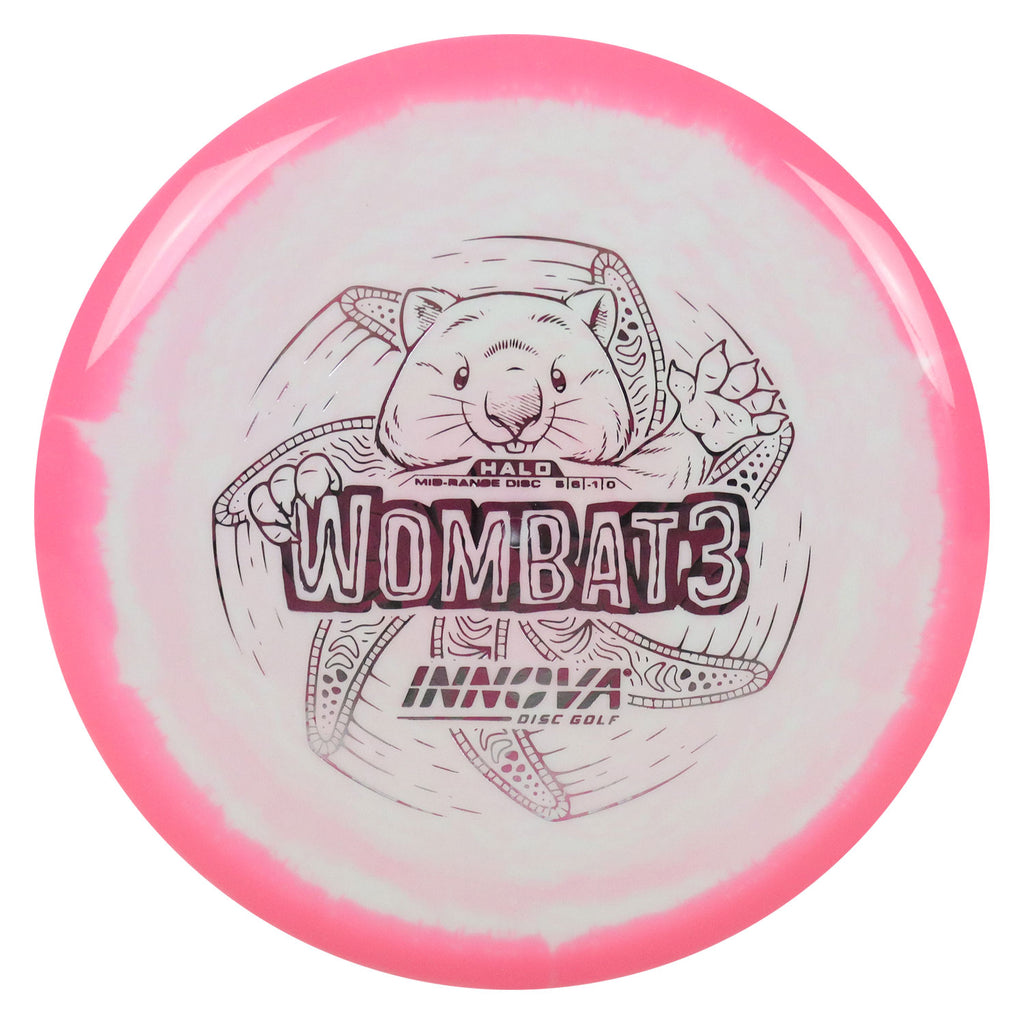 Innova Disc Golf Halo Star Wombat3 Midrange 5/6/-1/0 White Pink/Pink R ...