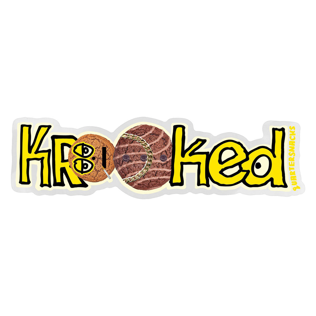 Krooked Skateboards Sticker Quarter Snacks 6" – TGM Skateboards