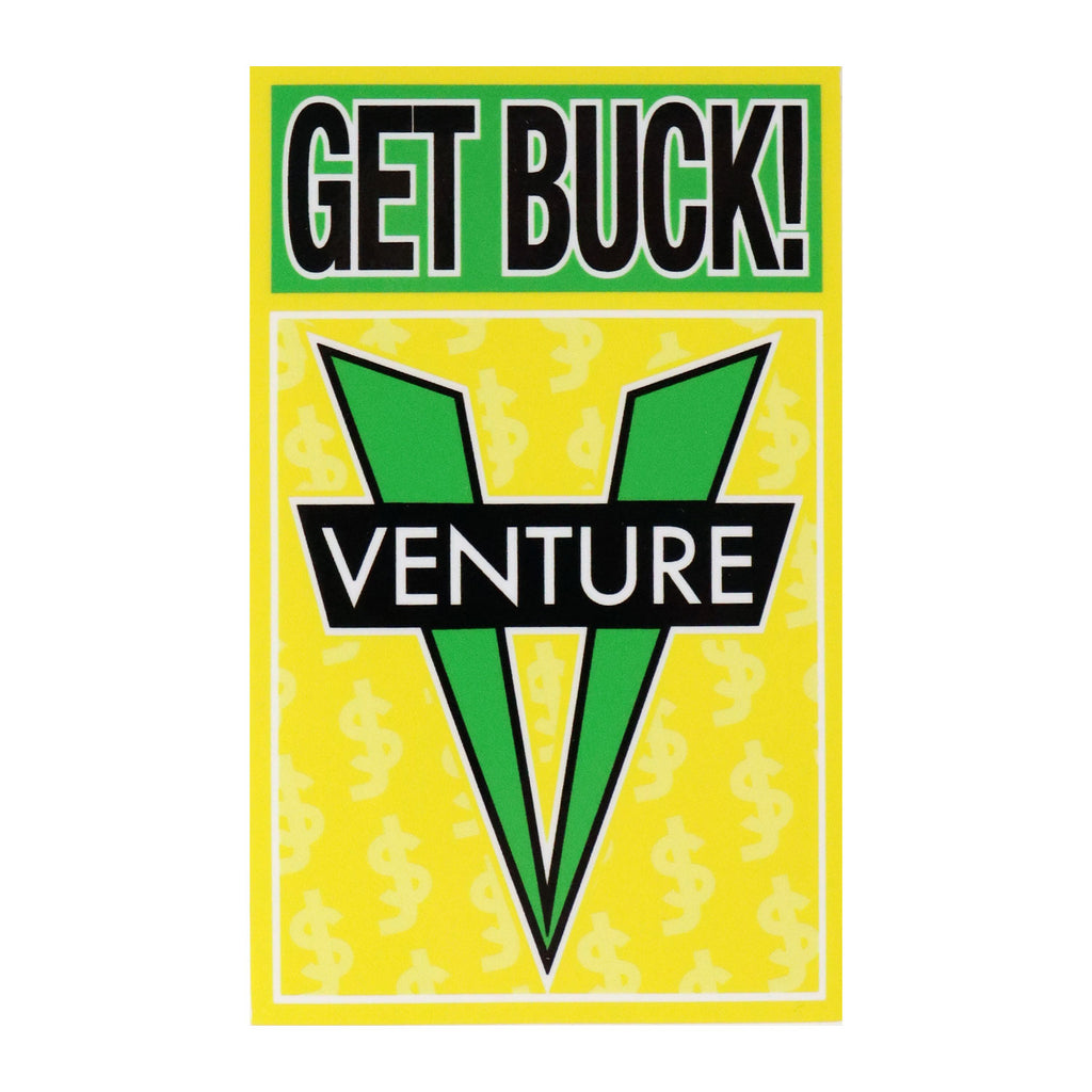 Venture Skateboard Trucks Sticker Shake Junt Get Buck Yellow/Green ...