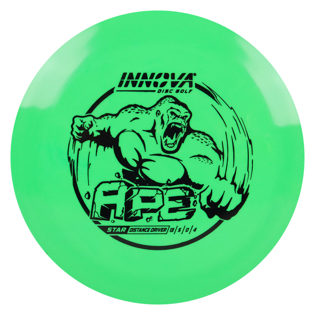 Innova Disc Golf Star Ape Distance Driver 13/5/0/4 Green/Black 172 gra ...