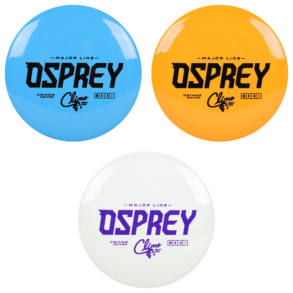 Climo Disc Golf Major Line First Run Osprey Distance Driver 10/6/-3/1 ...