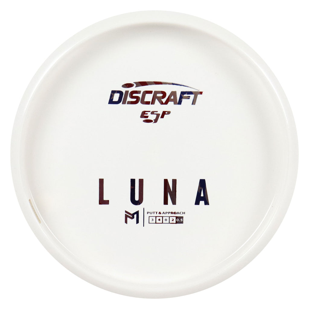 Discraft Disc Golf Paul McBeth ESP Luna Solid White Putter 3/4/0/3 Whi ...
