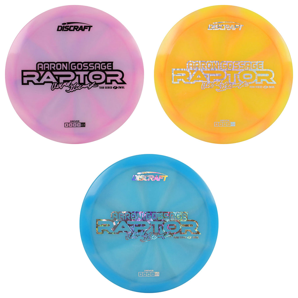 Discraft Disc Golf Aaron Gossage 2025 Tour Series Z Swirl Raptor Drive ...