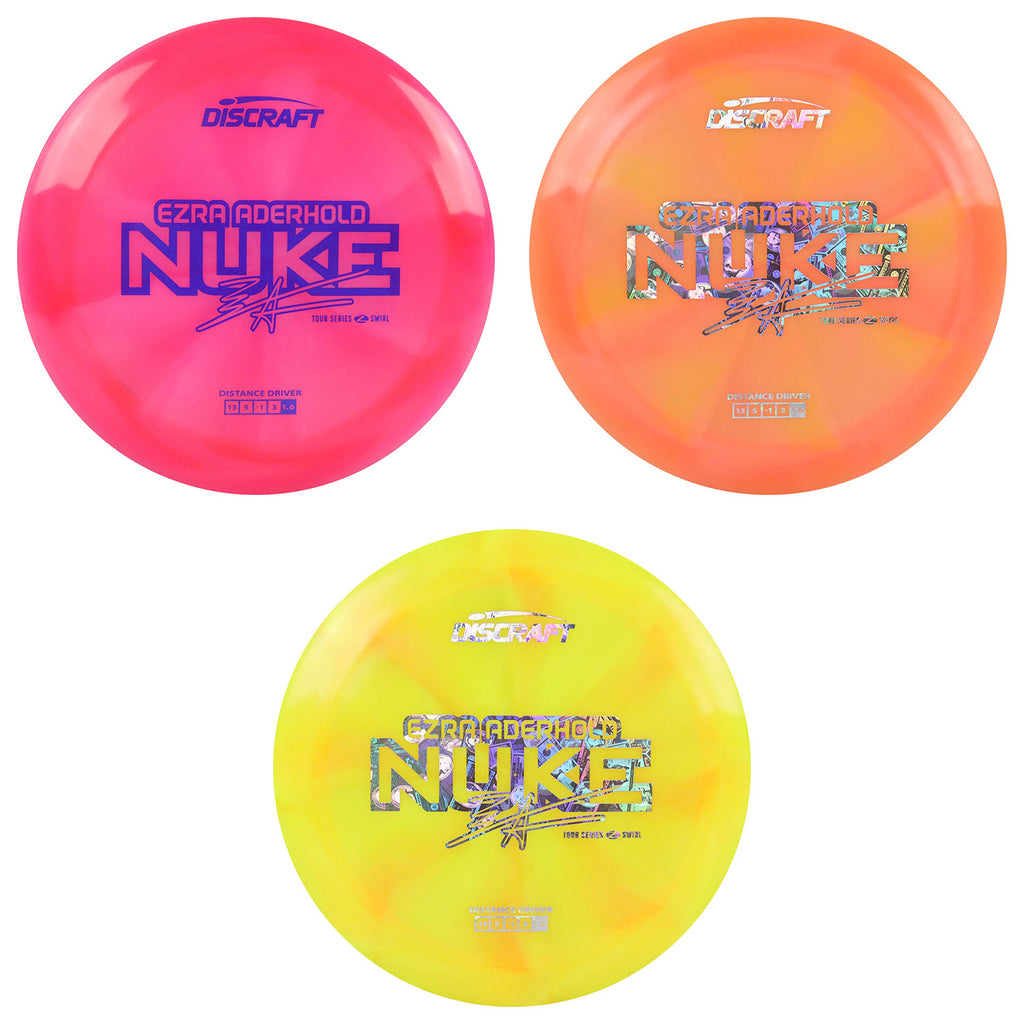 Discraft Disc Golf Ezra Aderhold 2025 Tour Series Z Swirl Nuke Driver ...