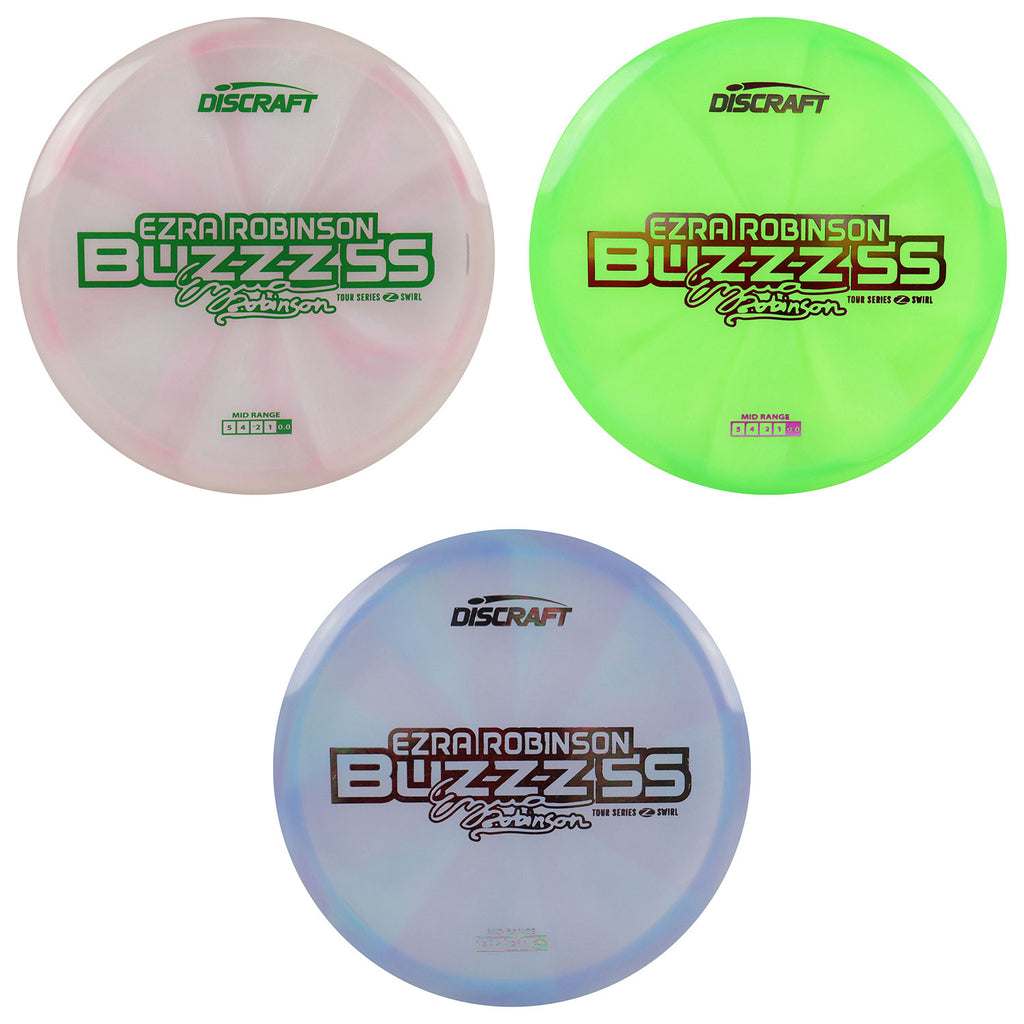 Discraft Disc Golf Ezra Robinson 2025 Tour Series Z Swirl Buzzz SS 5/4 ...
