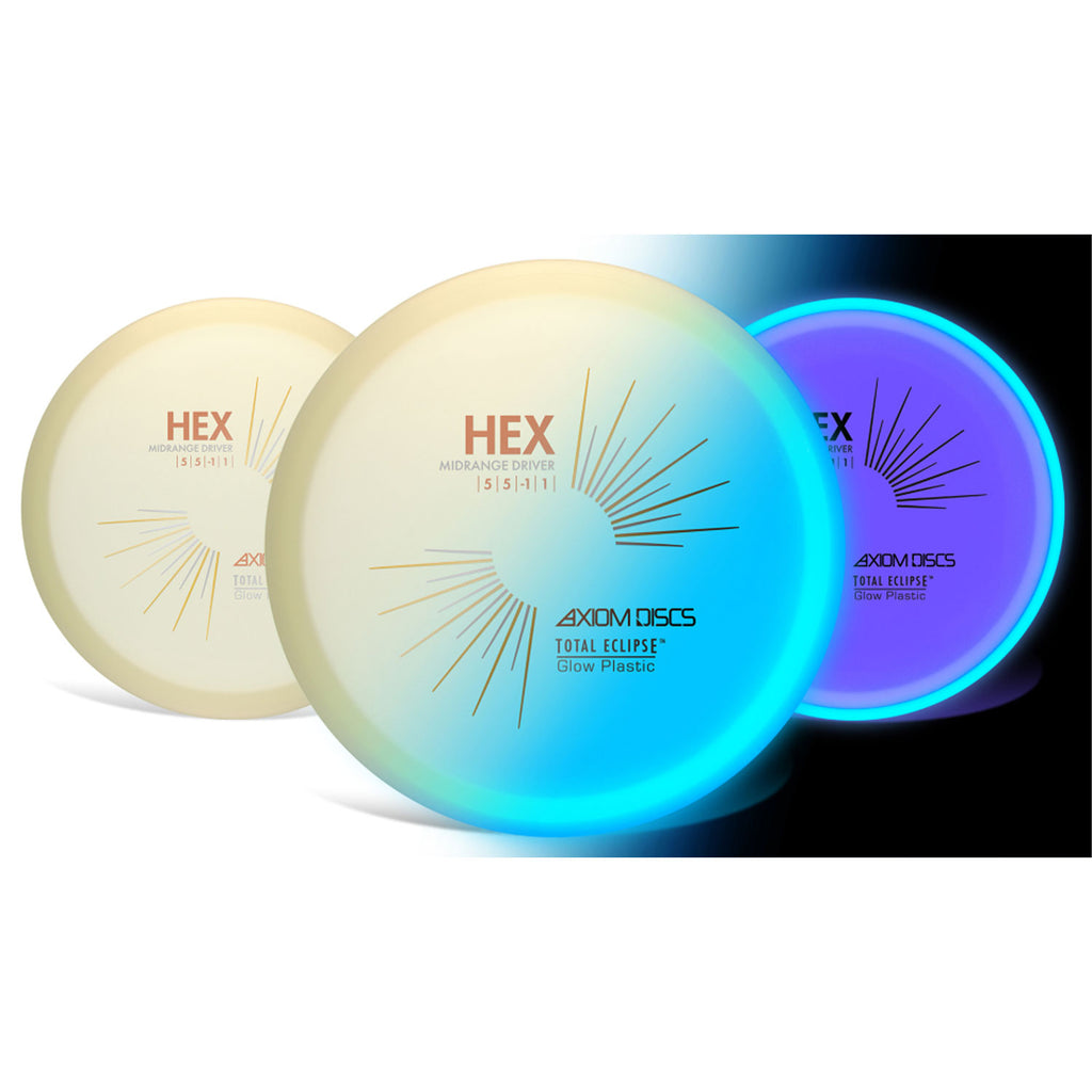 Axiom Disc Golf Total Eclipse Glow Hex Midrange 5/5/-1/1 - Choose Exac ...