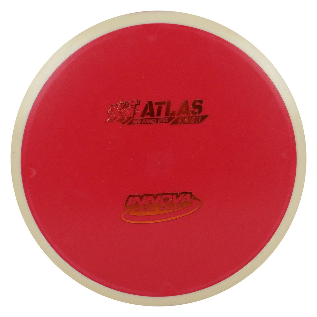 Innova Disc Golf Overmold XT Atlas Midrange Disc 5/4/0/1 Red White/Ora ...