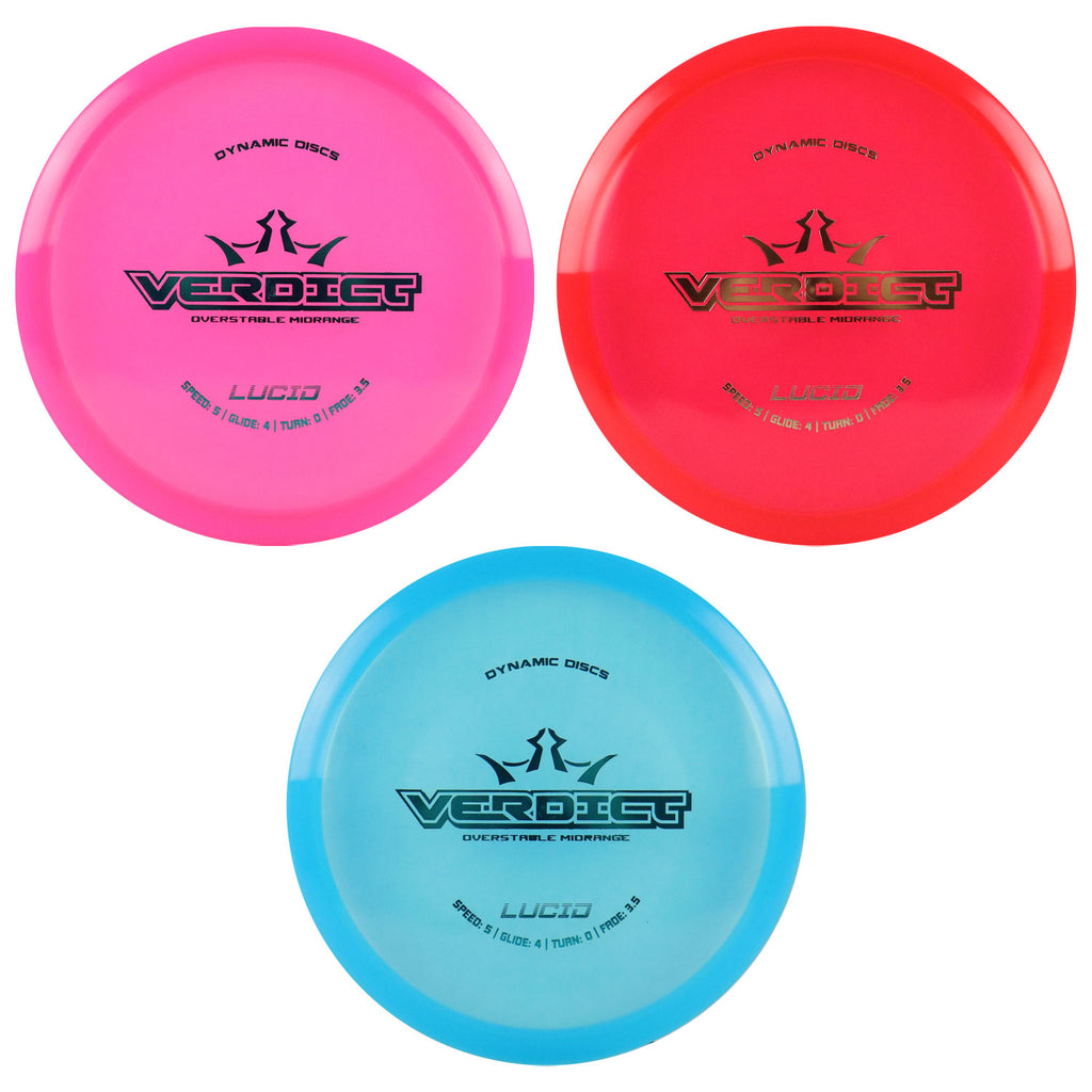 Dynamic Disc Golf Lucid Verdict Midrange Disc 5/4/0/3.5 - Choose Exact ...