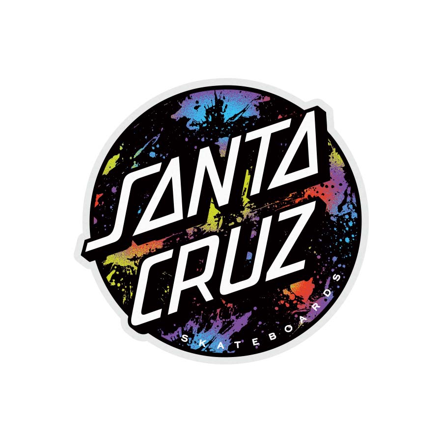 Santa Cruz Sticker Dot Splatter 3" x 3" – TGM Skateboards