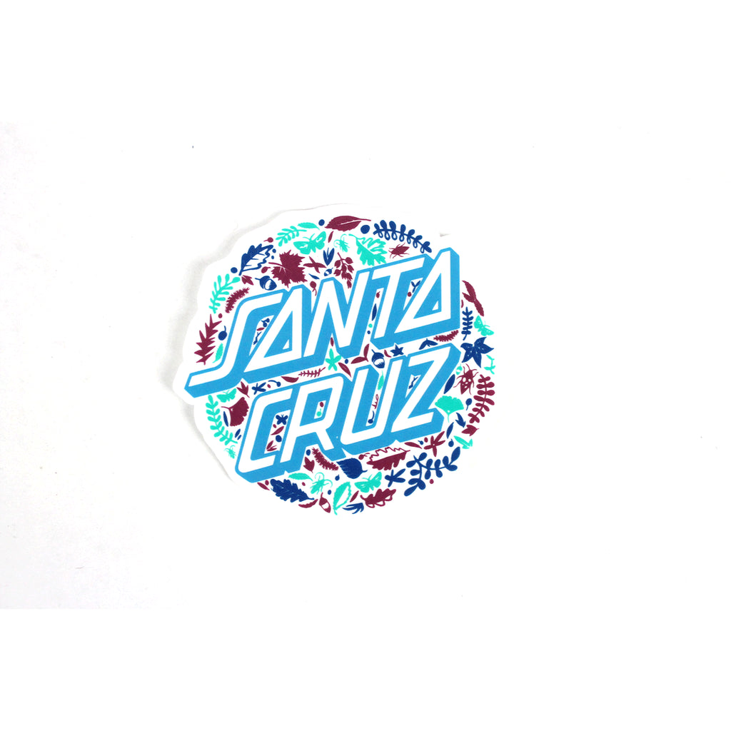 Santa Cruz Sticker Foliage Multi 3" – TGM Skateboards