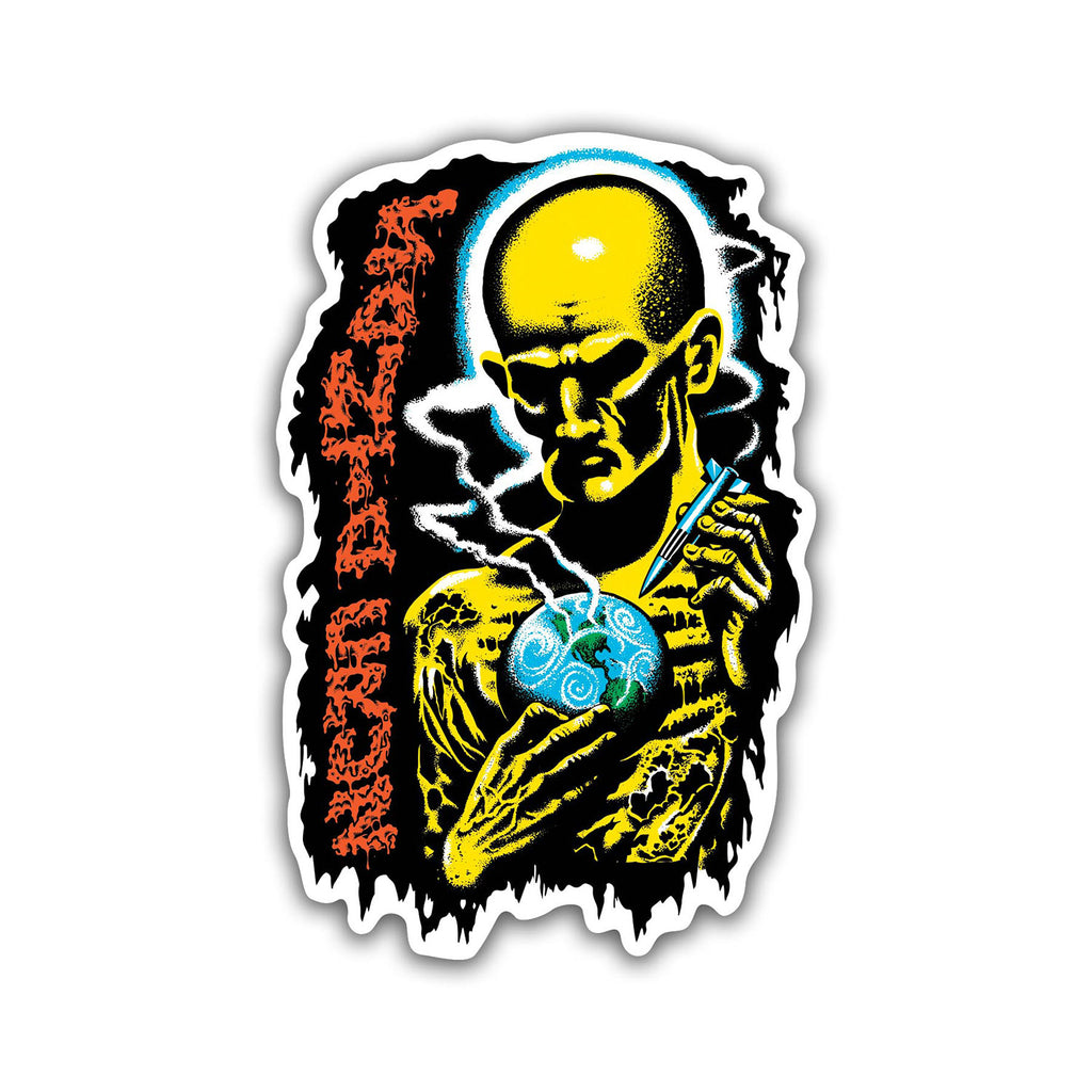 Santa Cruz Skateboard Sticker Kendall Atomic White Vinyl Multi 4" 6 ...