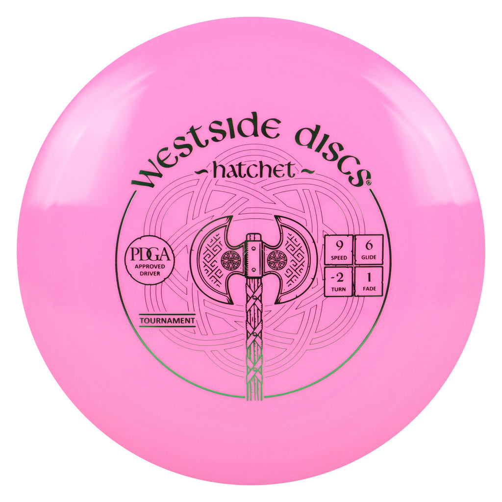 Westside Disc Golf Tournament Hatchet Fairway Driver 9/6/-2/1 Pink/Gre ...