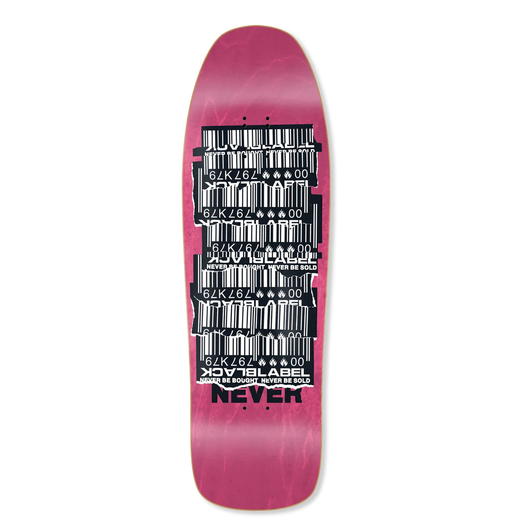 Black Label Skateboard Deck Shredded Barcode Street Thing Assorted 9.8 ...