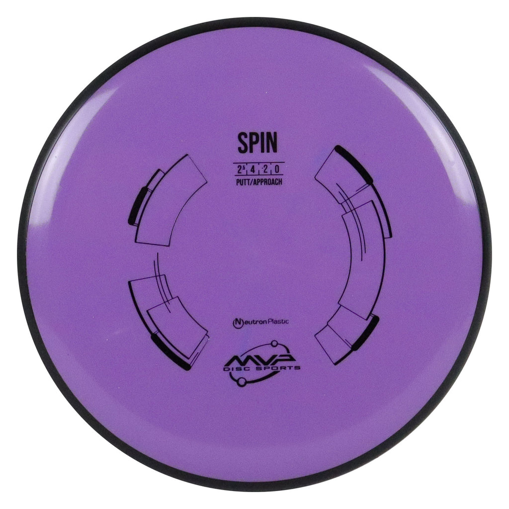 MVP Disc Golf Neutron Spin Putter 2.5/4/-2/0 Light Purple 169 grams ...